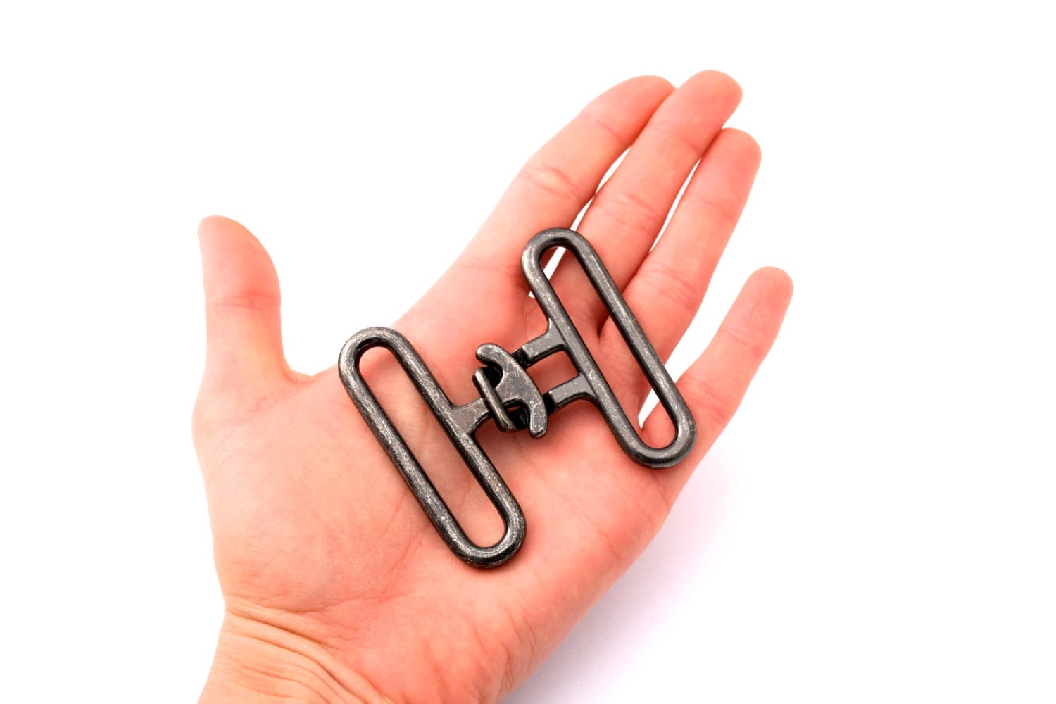 2" Gunmetal Heavy Duty 2 Piece Hook and Eye Style Belt Buckle - Etsy