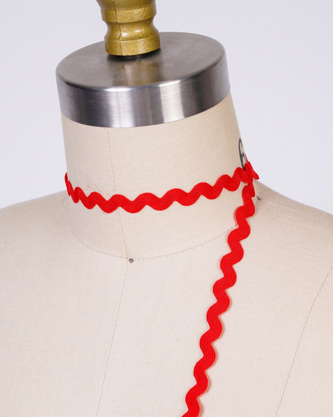 50 Yards Red Ric Rac Trim / 1/4" Lively Red Colored Zig Zag Trimming ...