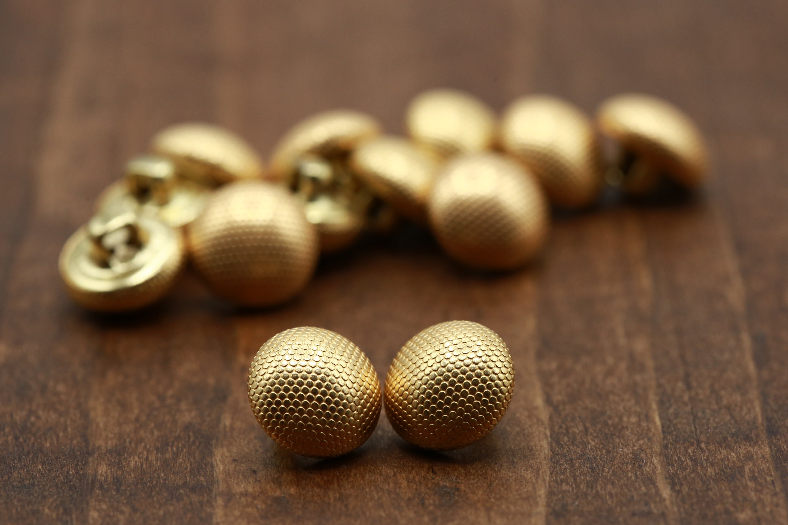 Botón Blazer Oro 4 PIECES Pequeño Oro Metal Botón Shank | Etsy España