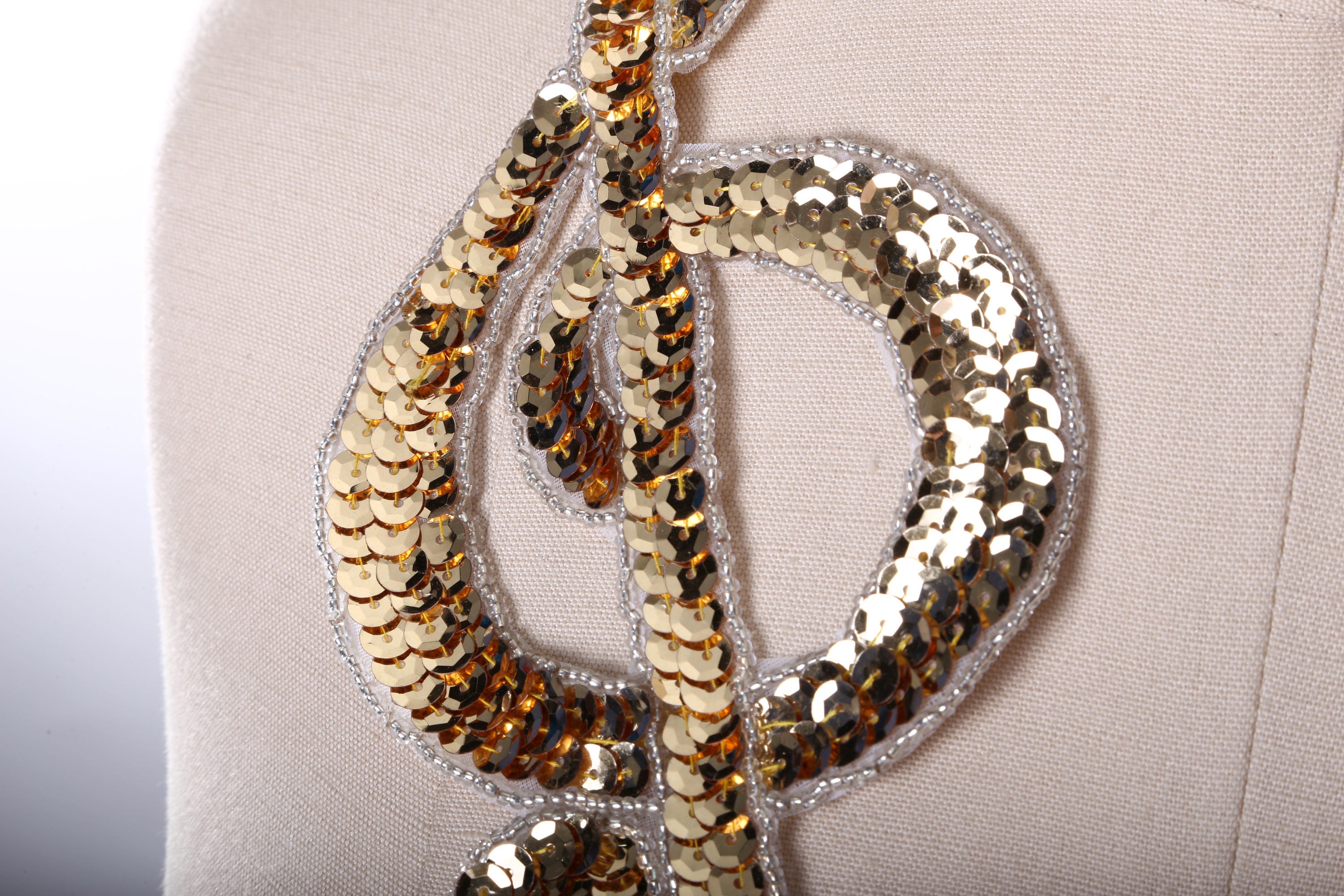 Oversized Gold Sequined Music Note Patch 7.25 X 4 - Etsy