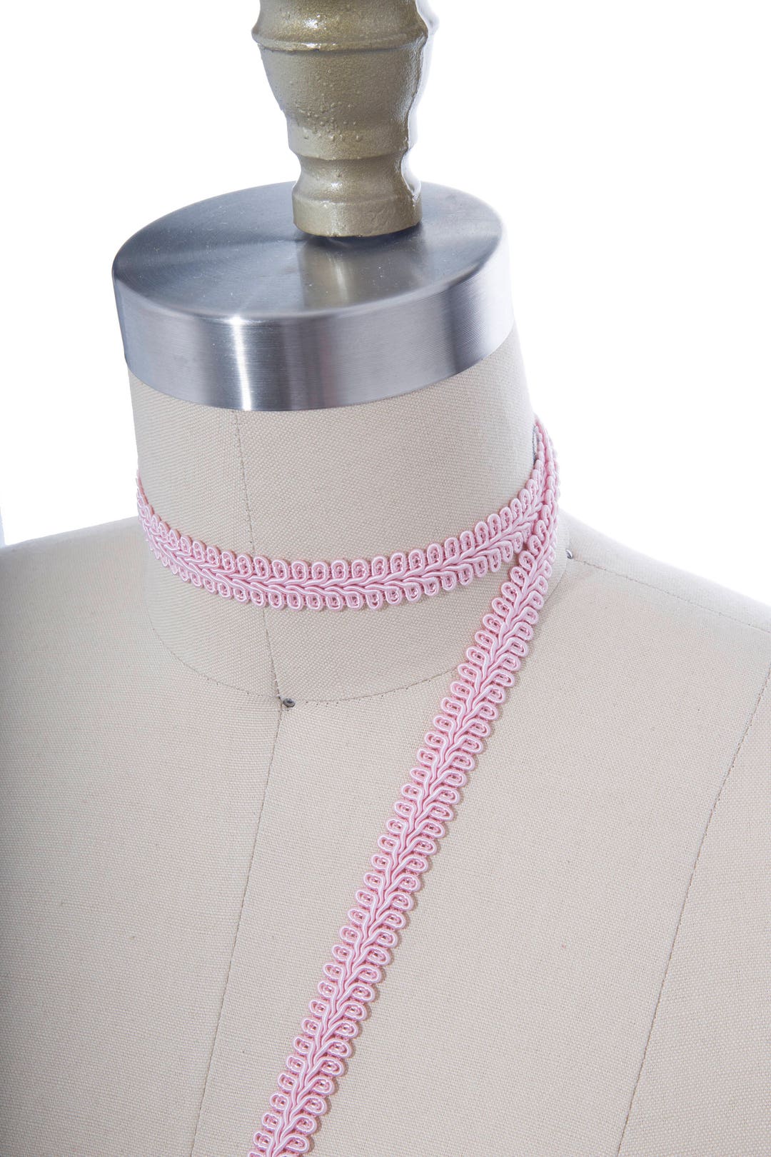 Baby Pink Gimp Trim 2 Yards Baby Pink French Braided Gimp Trim Ribbon ...