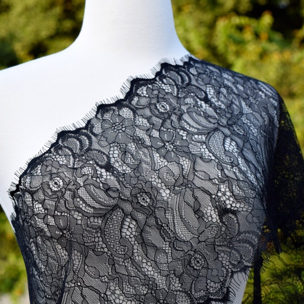 Black French Lace - Etsy