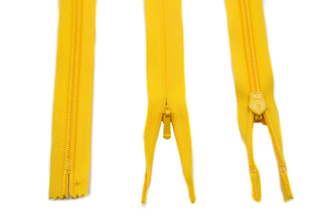 Bright Yellow YKK Invisible Zipper: 24" Dress Zipper - Etsy