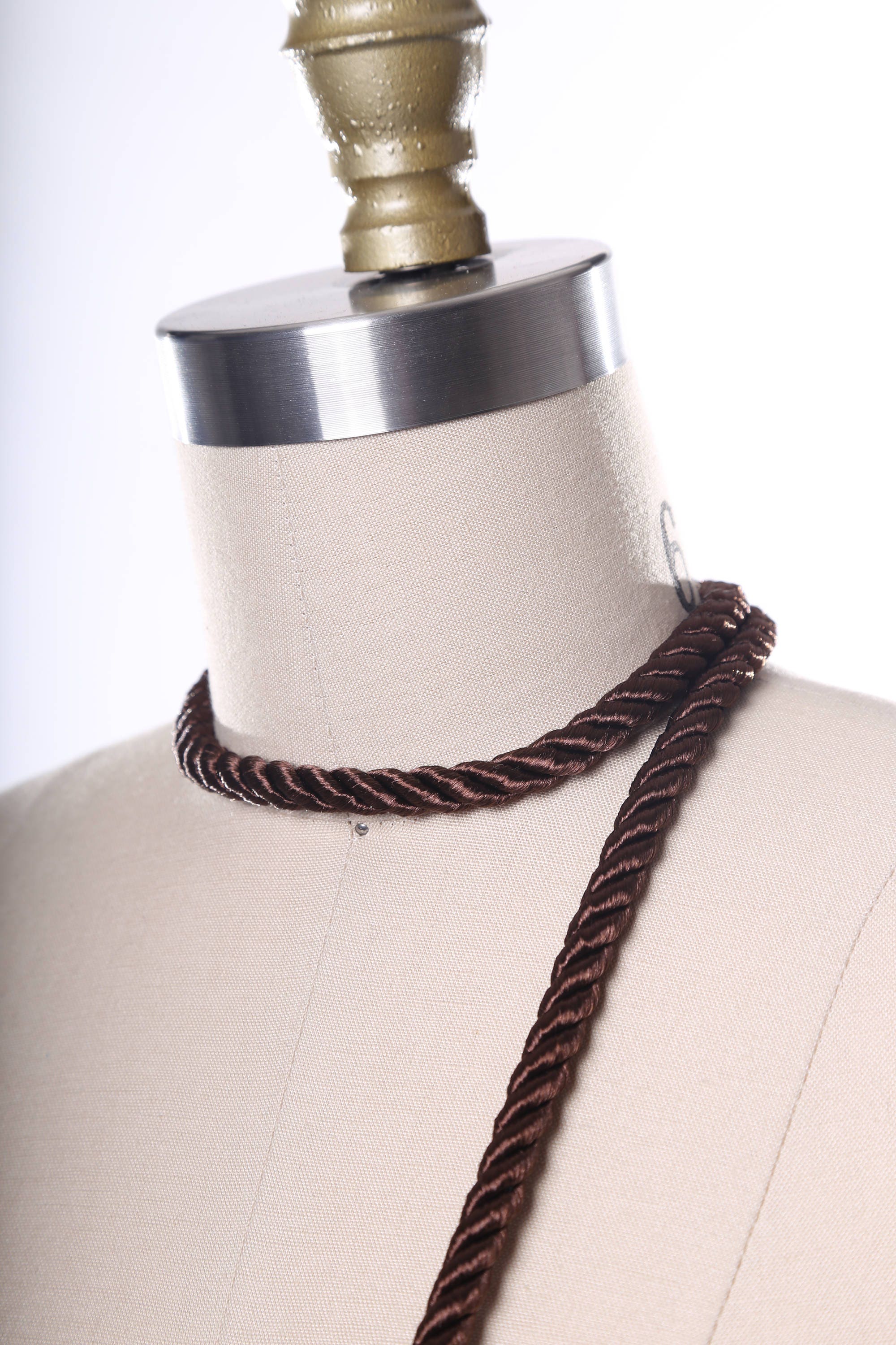 Brown Rope Trim. Brown Silky Rope Tape/ Satin Rope Tape/ | Etsy