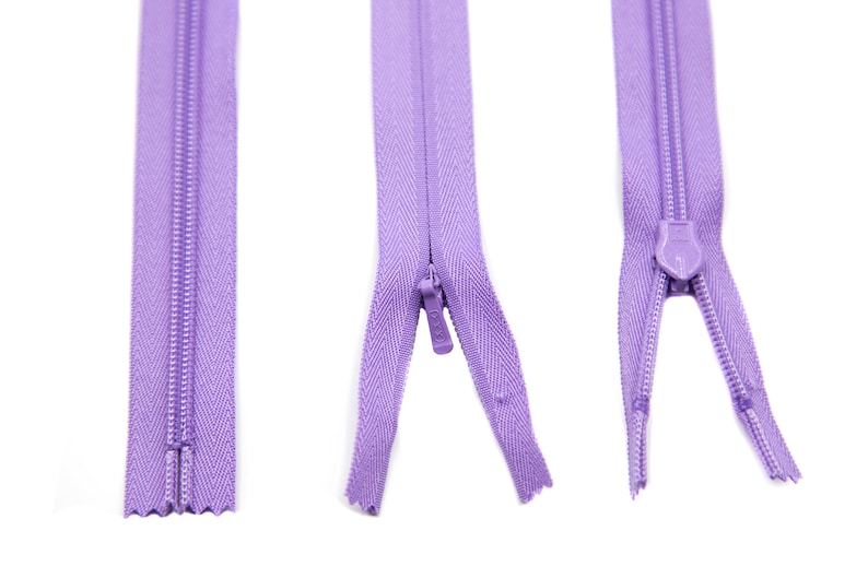 Lavender Invisible Zipper YKK 25 Size 3 Medium Purple - Etsy