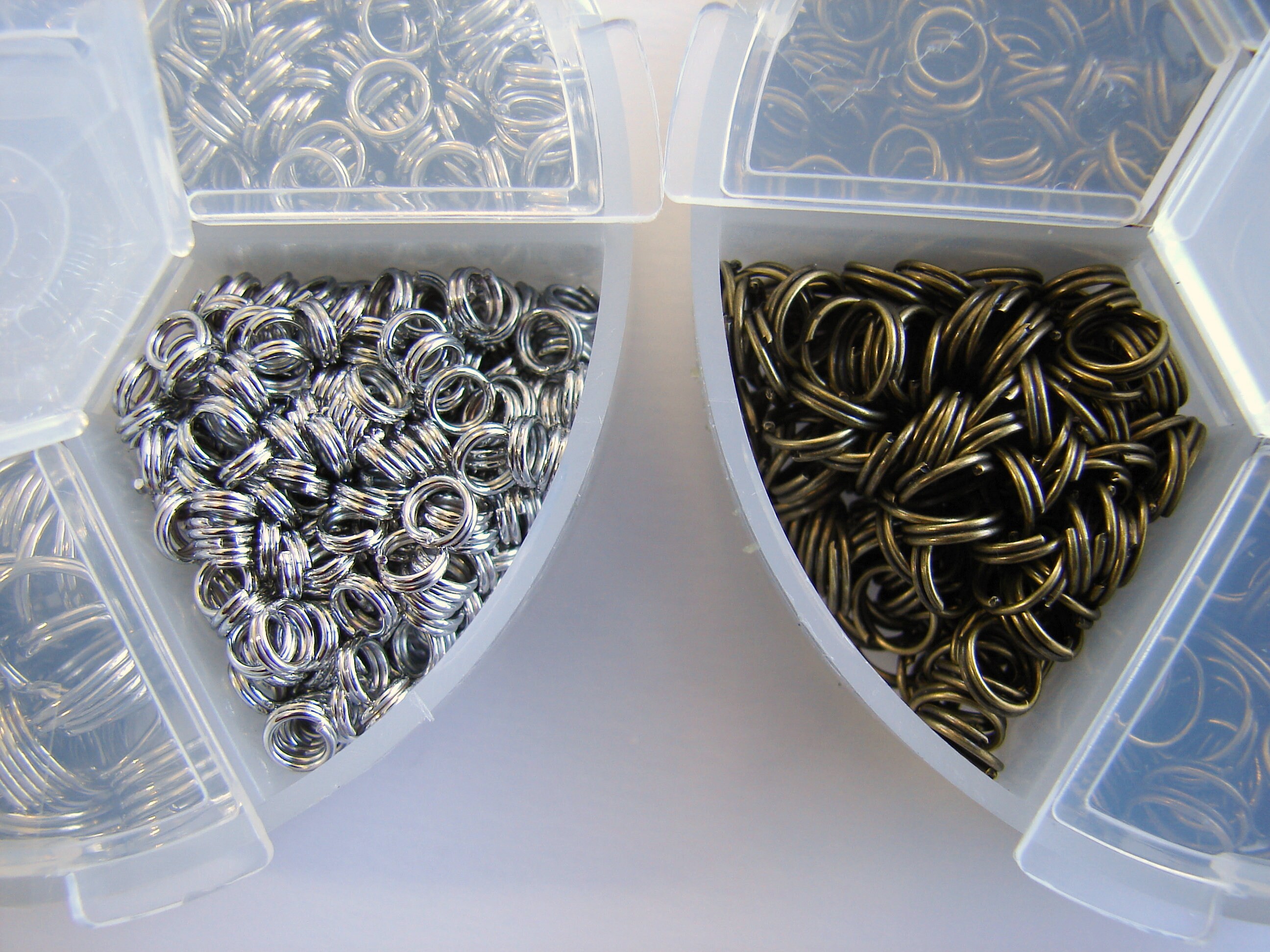 1 Box of Iron Split Rings Silver Color Antique Bronze Color - Etsy