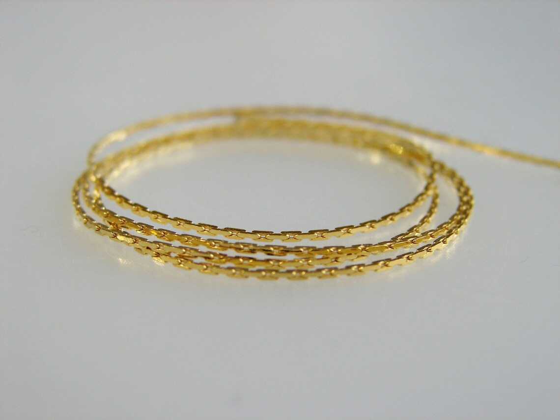 Beading Chain Cardano Chain .925 Sterling Silver and 18K Gold Plated ...