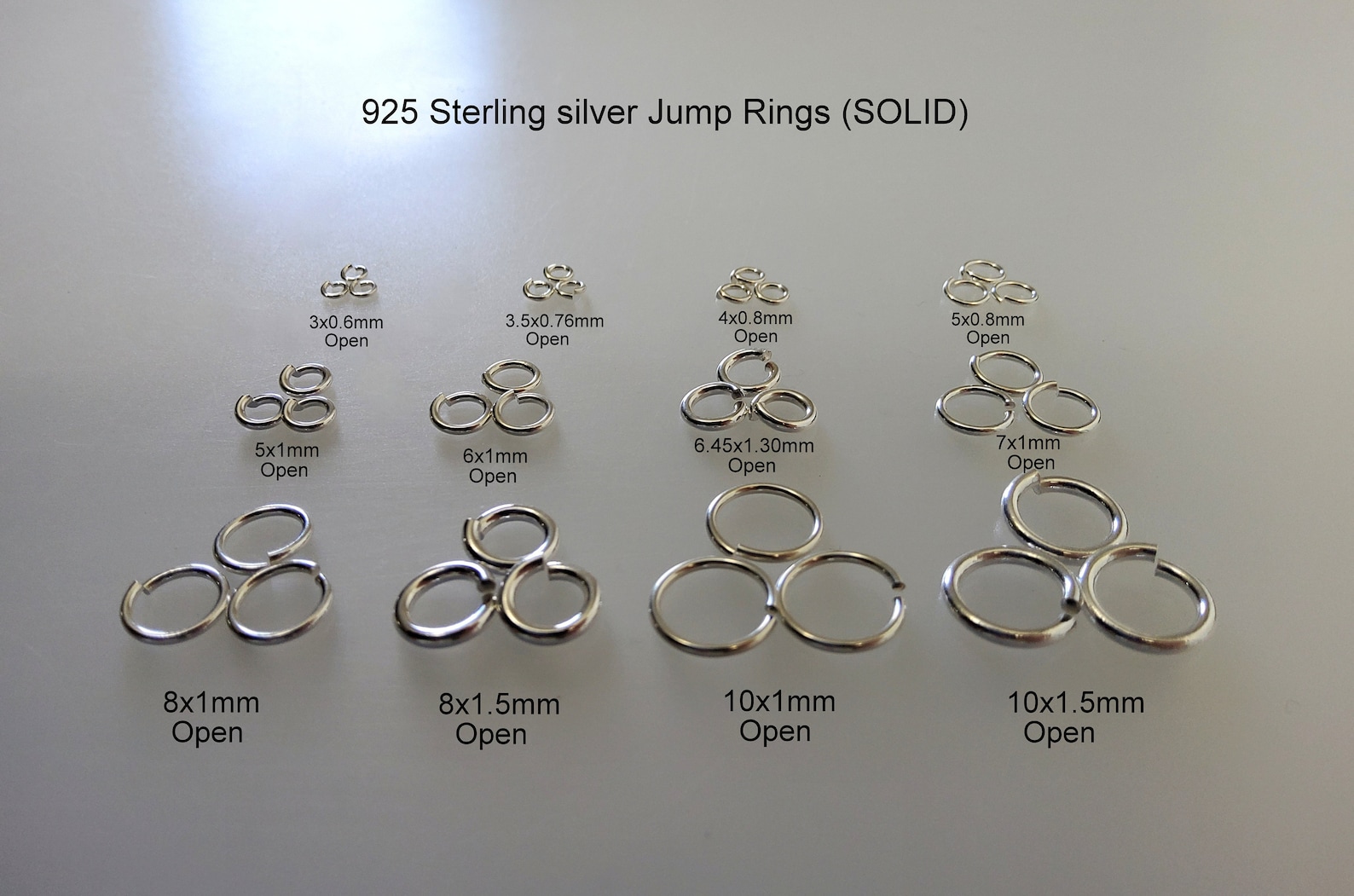 925 Sterling Silver Jump Ringssolidopened & Closed Jump - Etsy