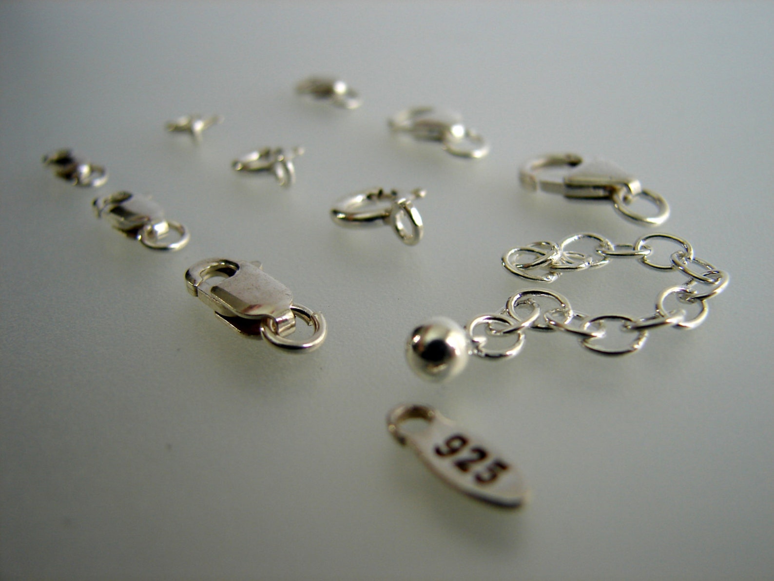 Silver Lobster Clasps Silver Spring Ring Clasps Silver Claw - Etsy