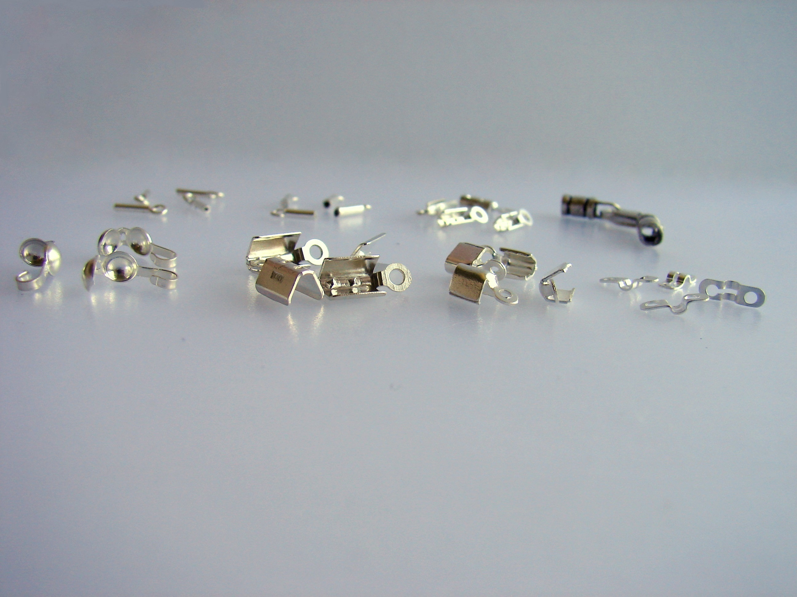 925 Sterling Silver Cord Ends, End Tubes & End Tubes With Clasps ...