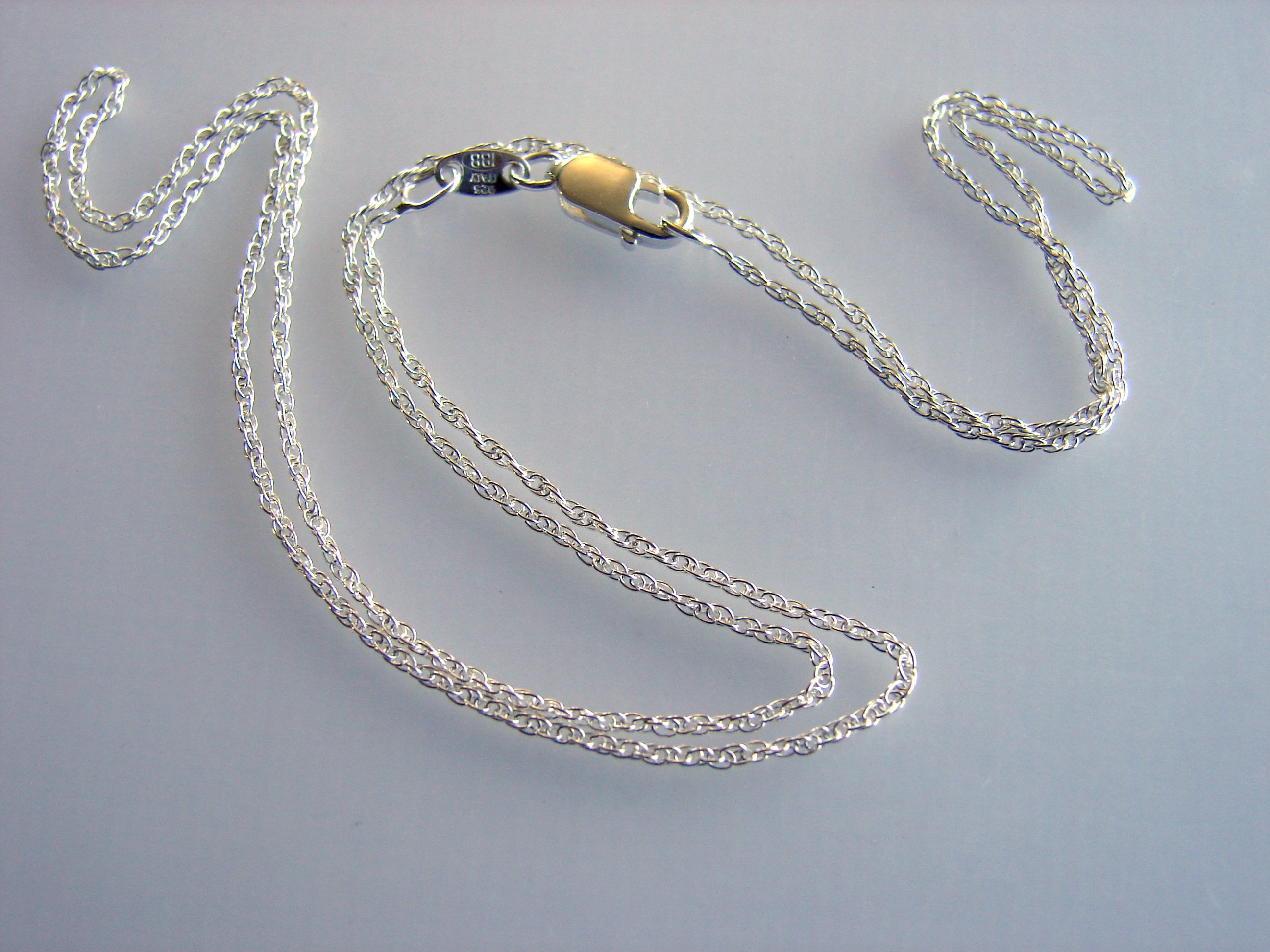 Sterling Silver Chain 925 French Rope Chain. Made in Italy | Etsy