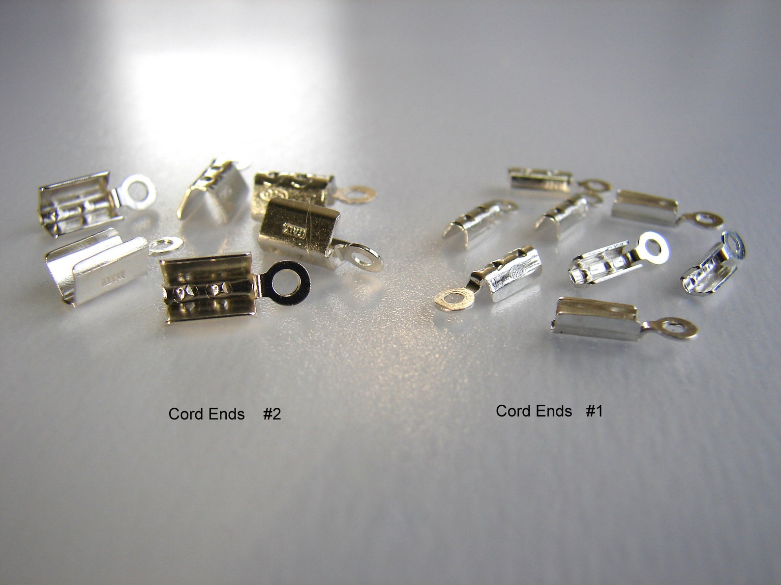 925 Sterling Silver Extenders With Ball and Clasps & Cord Ends ... - Etsy