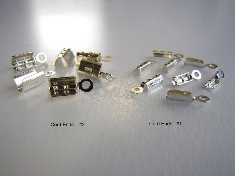 925 Sterling Silver Extenders With Ball and Clasps & Cord Ends ... - Etsy