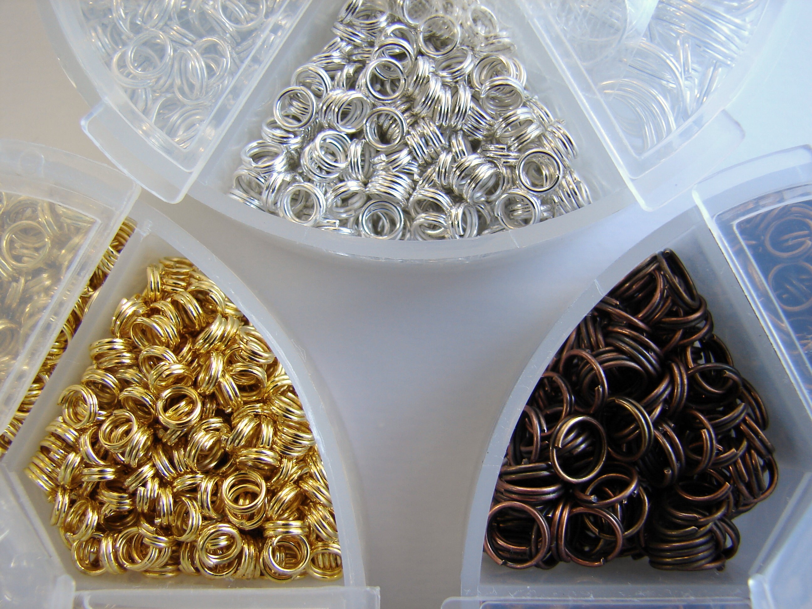 1 Box of Iron Split Rings Silver Color Antique Bronze Color - Etsy