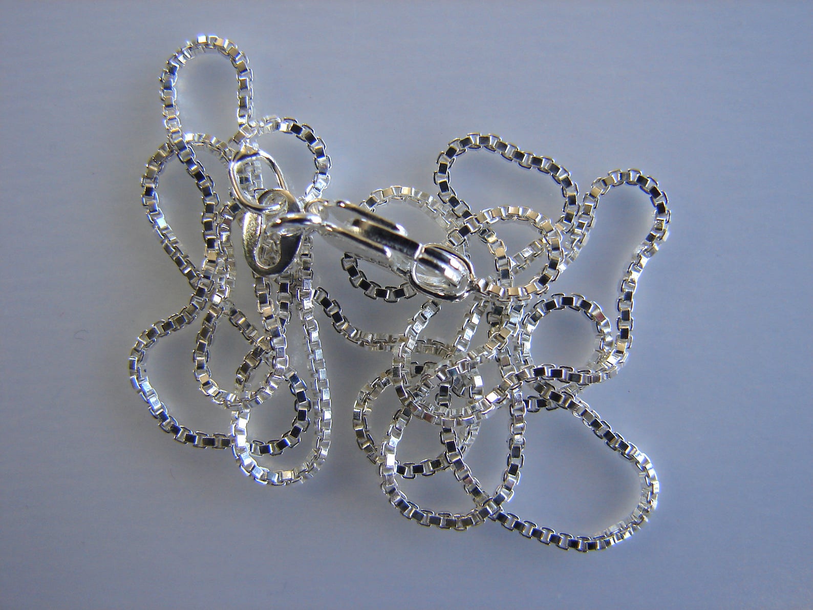 925 Sterling Silver Box Chain. Made in Italy Necklace Box - Etsy