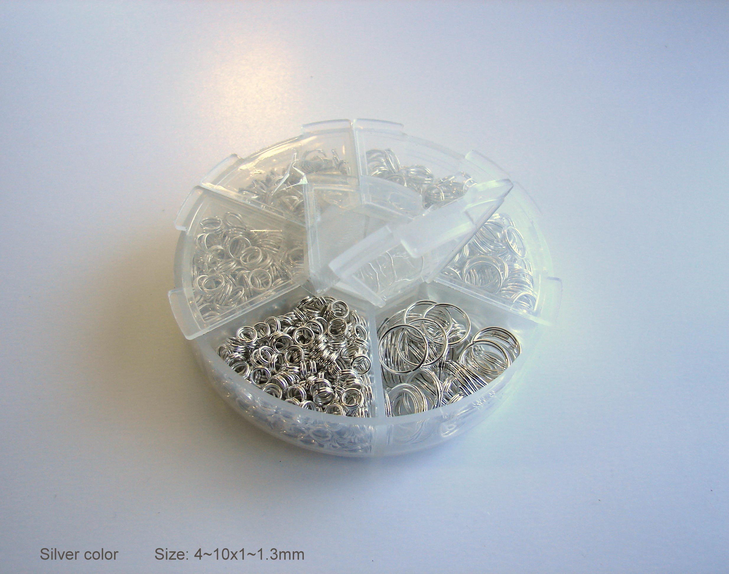 1 Box of Iron Split Rings Silver Color Antique Bronze Color - Etsy