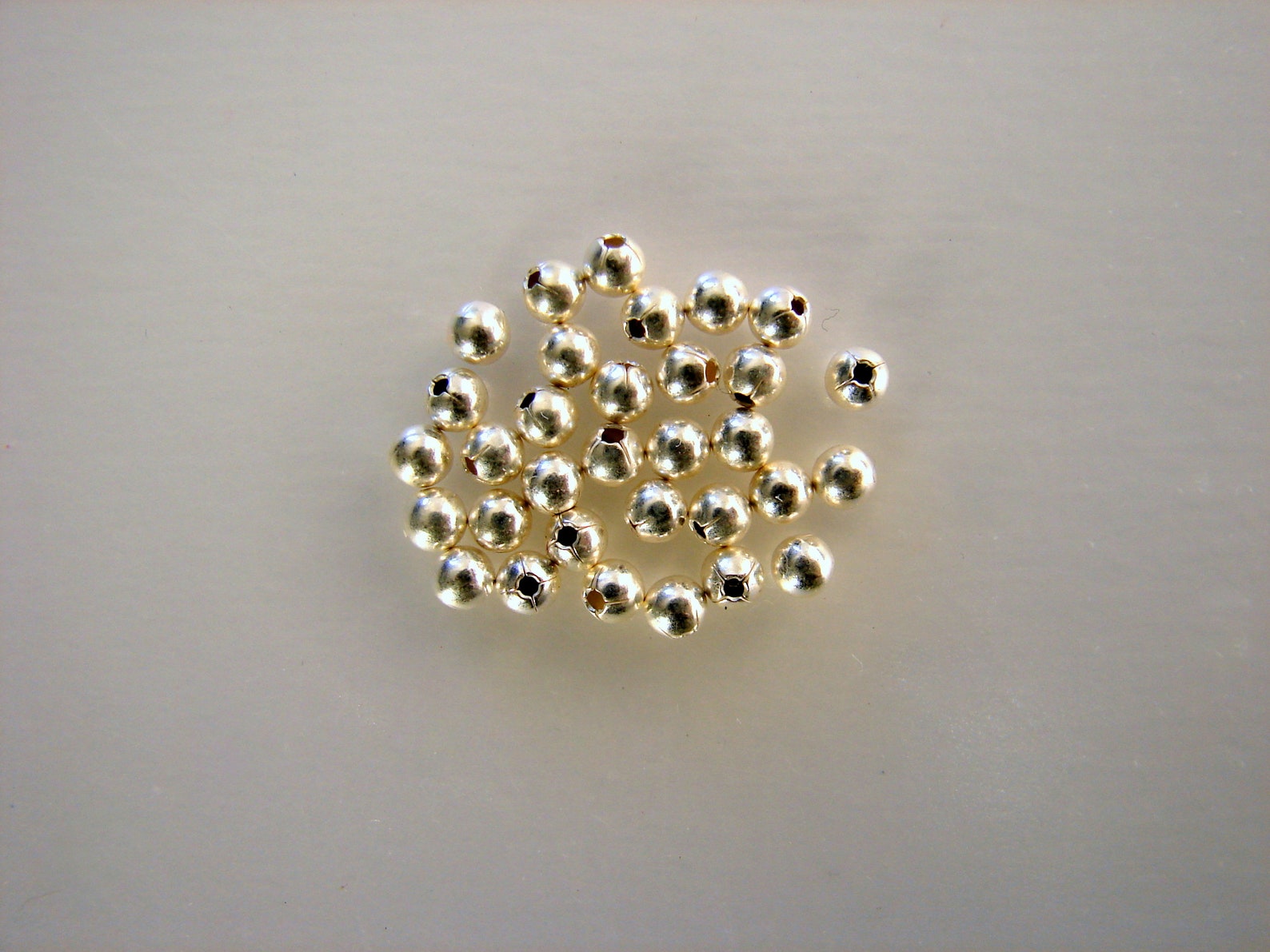 925 Sterling Silver SOLID Beads With One Hole for Finish | Etsy