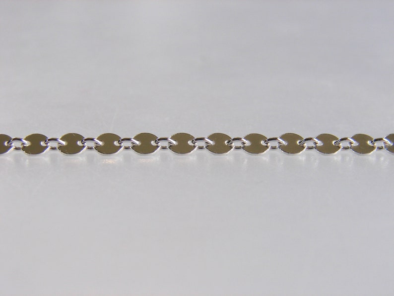925 Sterling Silver Disc Chain Unfinished Made in Italy Disc - Etsy