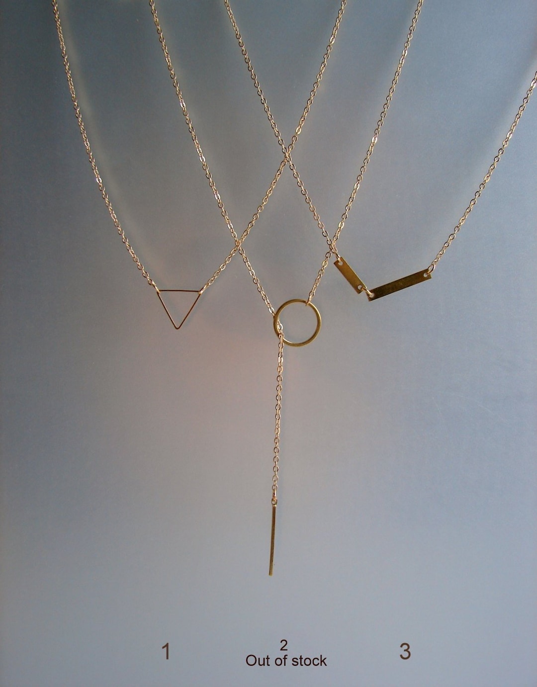 Minimalist Necklace, Minimal Necklace, Dainty Necklace, Chain Necklace ...