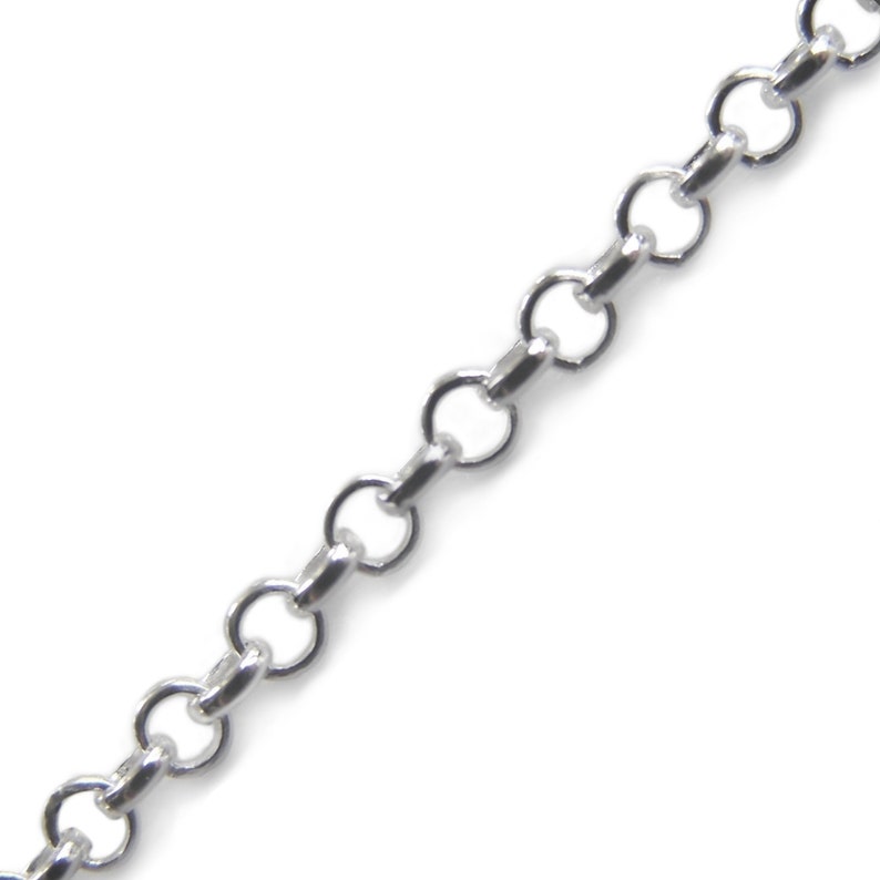 925 Sterling Silver Half Round ROLO Chain & Flat ROLO Chain Made in ...
