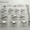 Pick 5pcs Authentic 925 Sterling Silver Lobster Claw Clasp Clip 8/10/11 ...