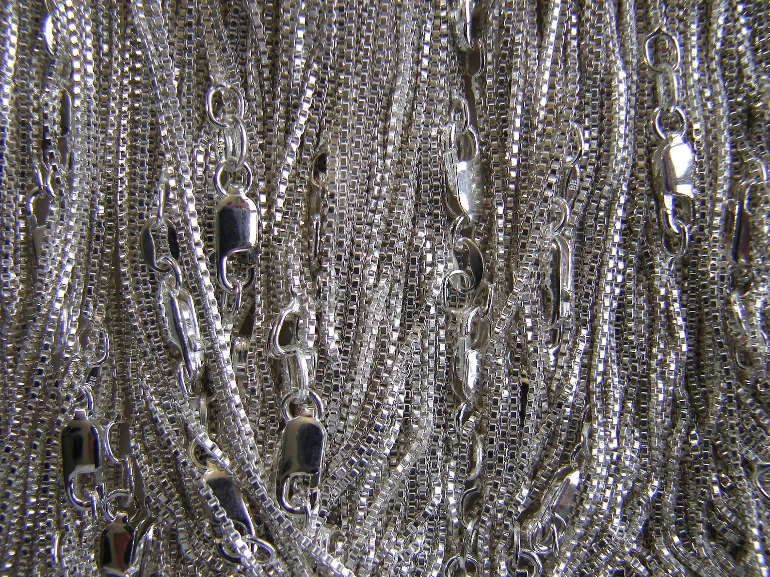 925 Sterling Silver Box Chain. Made in Italy Necklace Box - Etsy