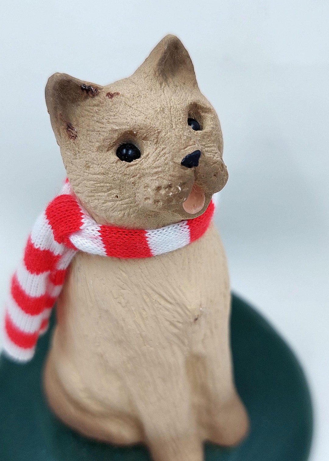 BYERS Choice Light Brown Cat Caroler Doll the Carolers Animal Figurine ...