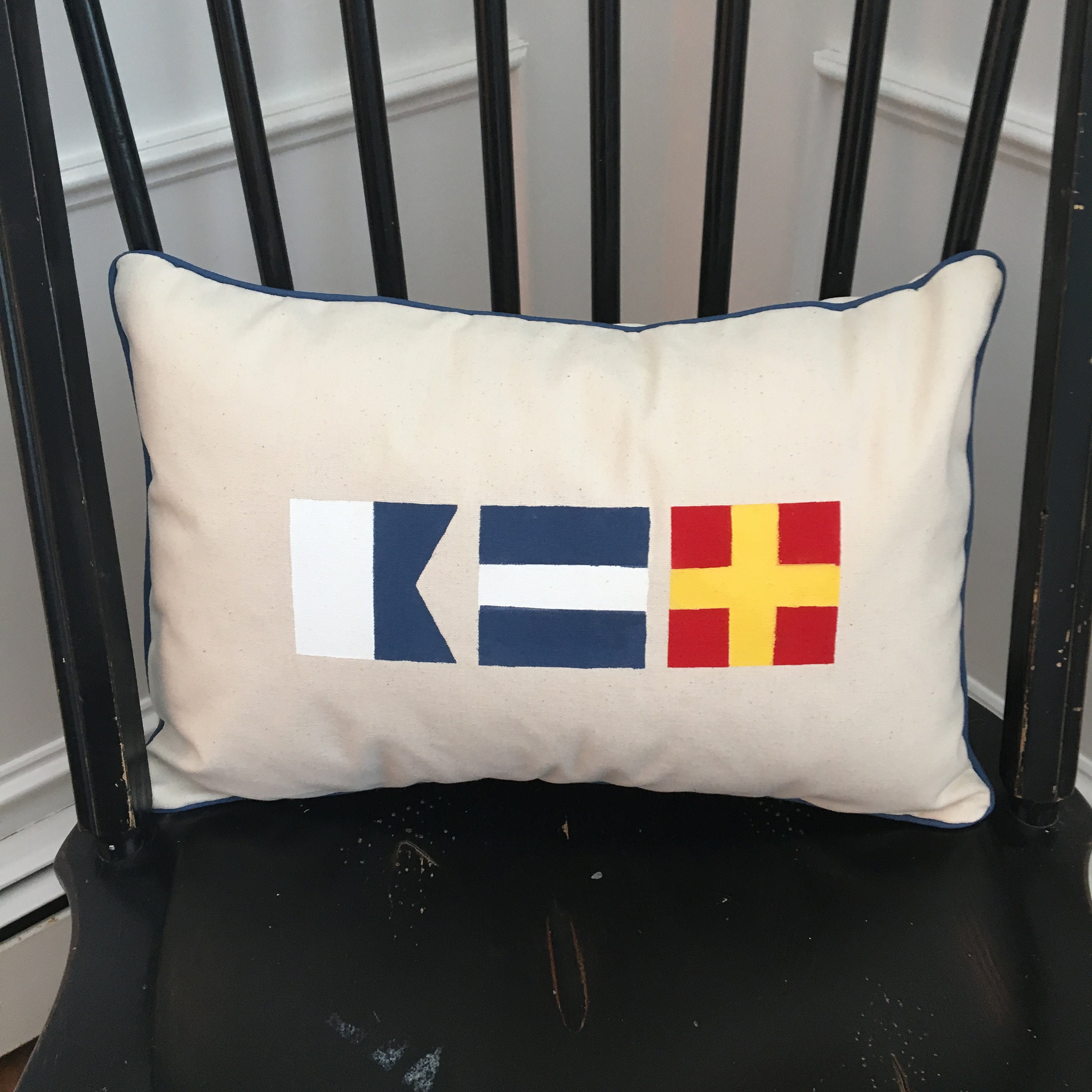 Custom Nautical Flag Pillow - Etsy Canada