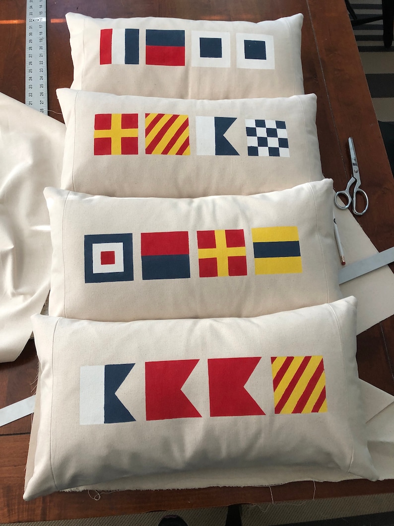 Custom Nautical Flag Pillow | Etsy Canada