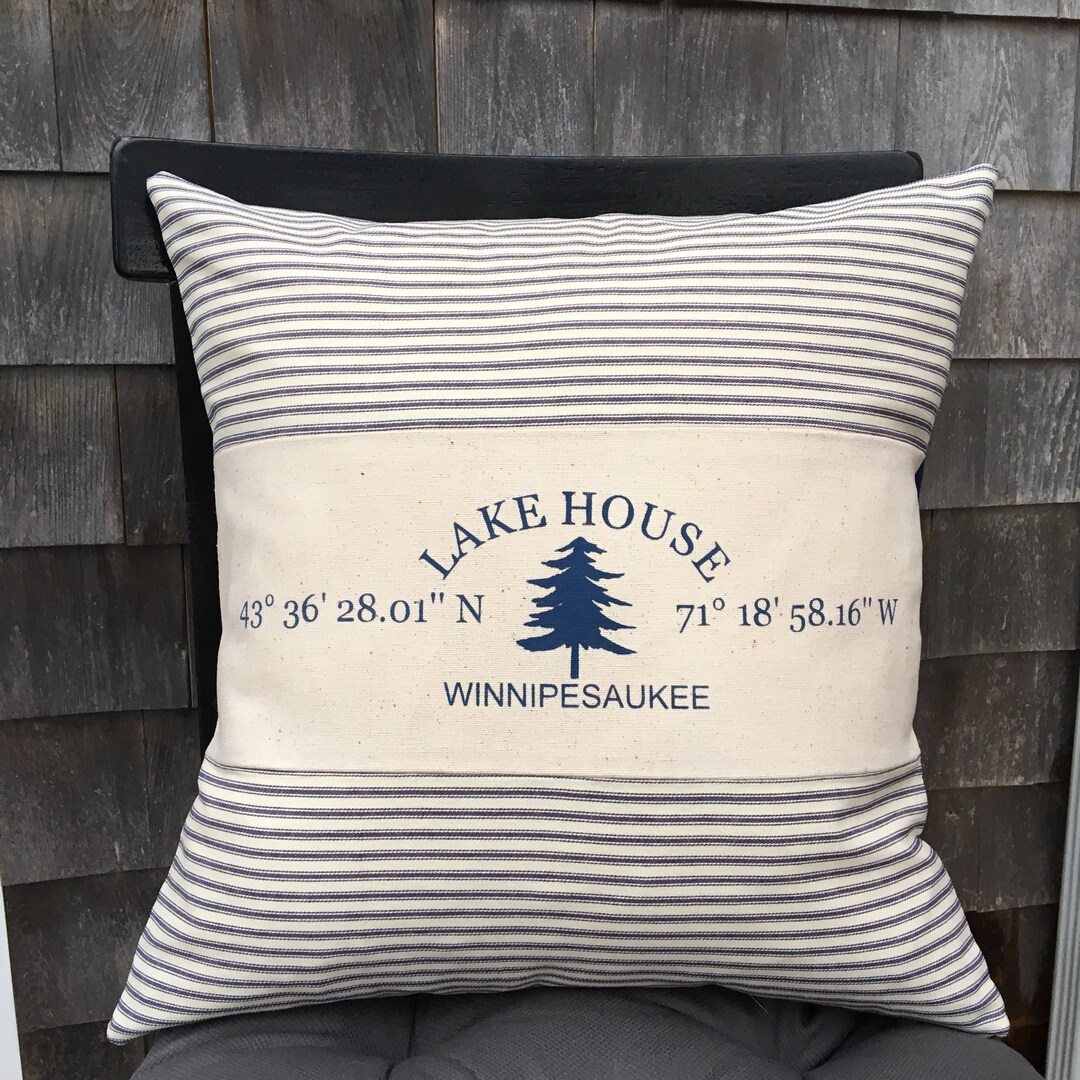 Custom Coordinate Pillow - Etsy