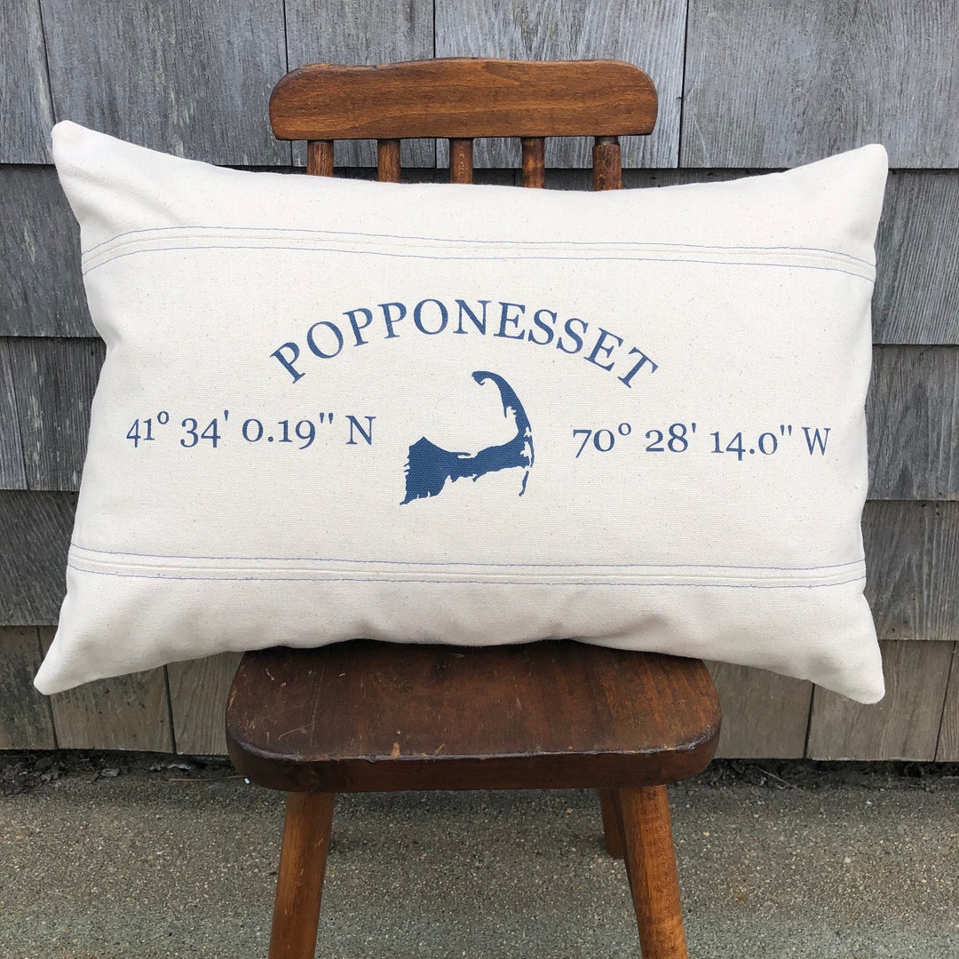 CUSTOM COORDINATE LUMBAR Pillow With Insert - Etsy