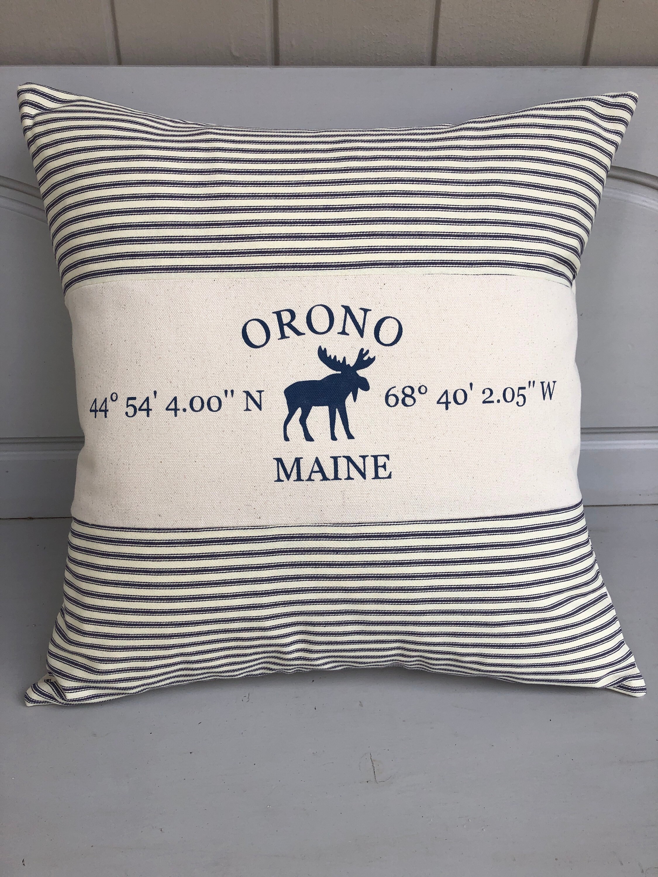 Custom Coordinate Pillow - Etsy