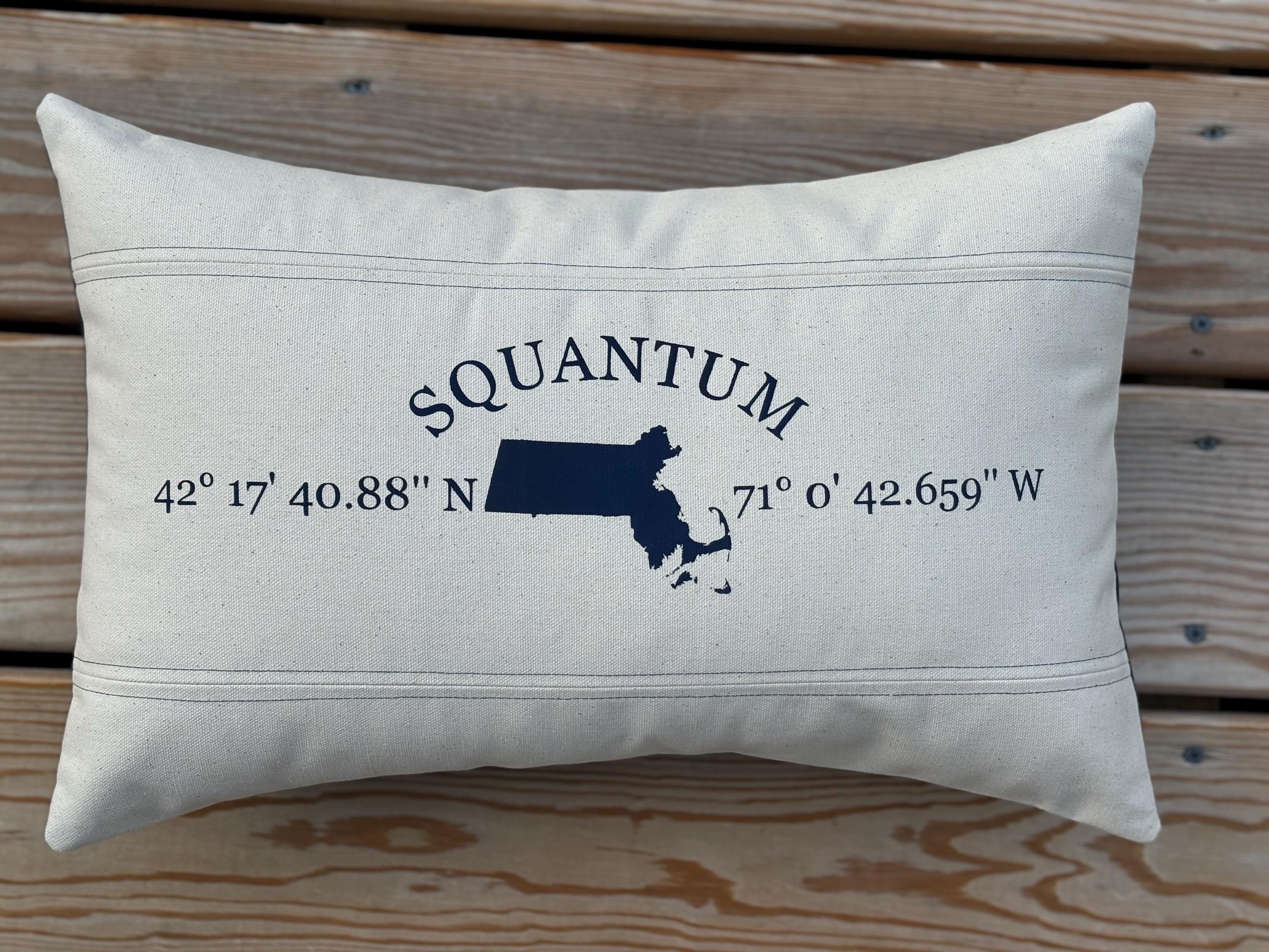 CUSTOM COORDINATE LUMBAR Pillow With Insert - Etsy