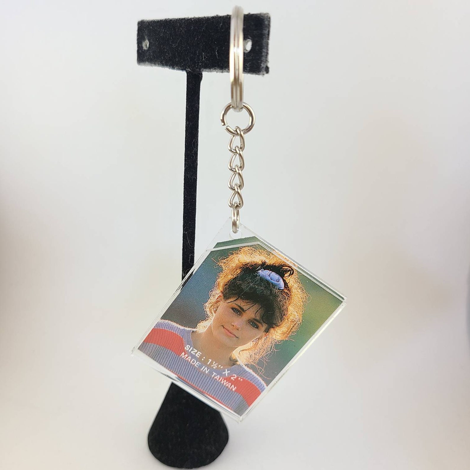 Vintage Key Chains Acrylic Clear Photo Keychain 90s - Etsy