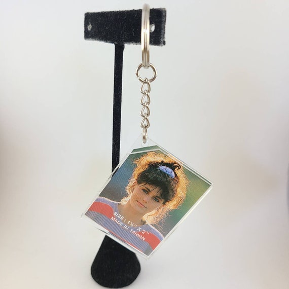 Vintage Key Chains Acrylic Clear Photo Keychain 90s | Etsy