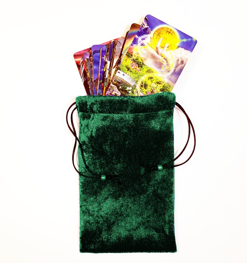 Velvet Tarot Bag Drawstring Fully Lined, Silk Lining Option, Velvet ...