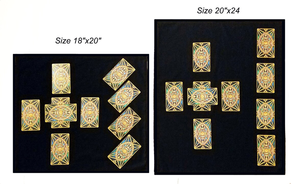Velvet Tarot Cloth Altar Cloth Fully Lined 100% Dupioni Silk - Etsy