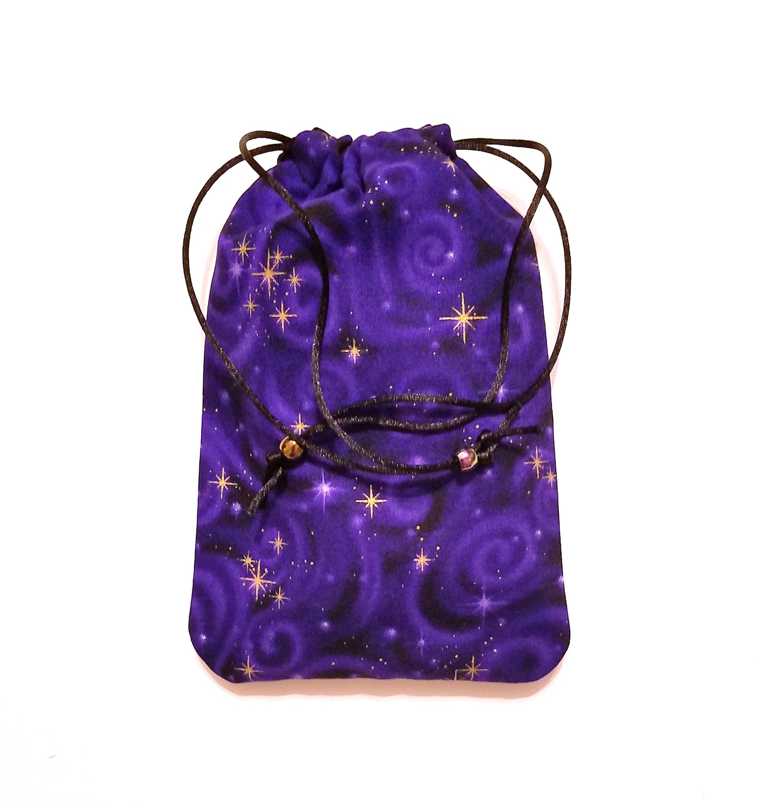 Purple Stars Tarot Bag, Celestial Pouch, Drawstring Card Holder (5"x7 ...