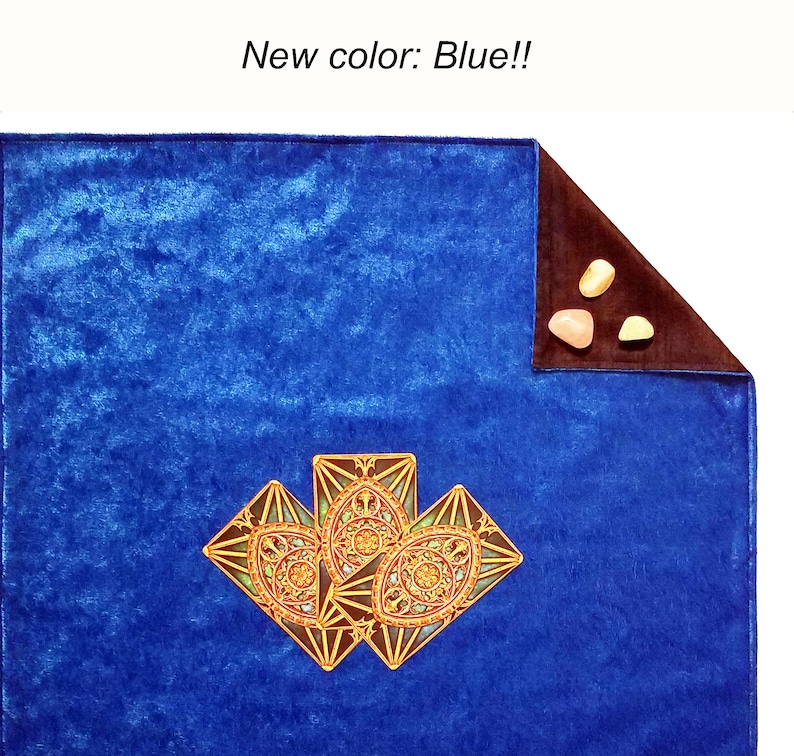 Velvet Tarot Cloth Altar Cloth Fully Lined 100% Dupioni Silk Lining ...