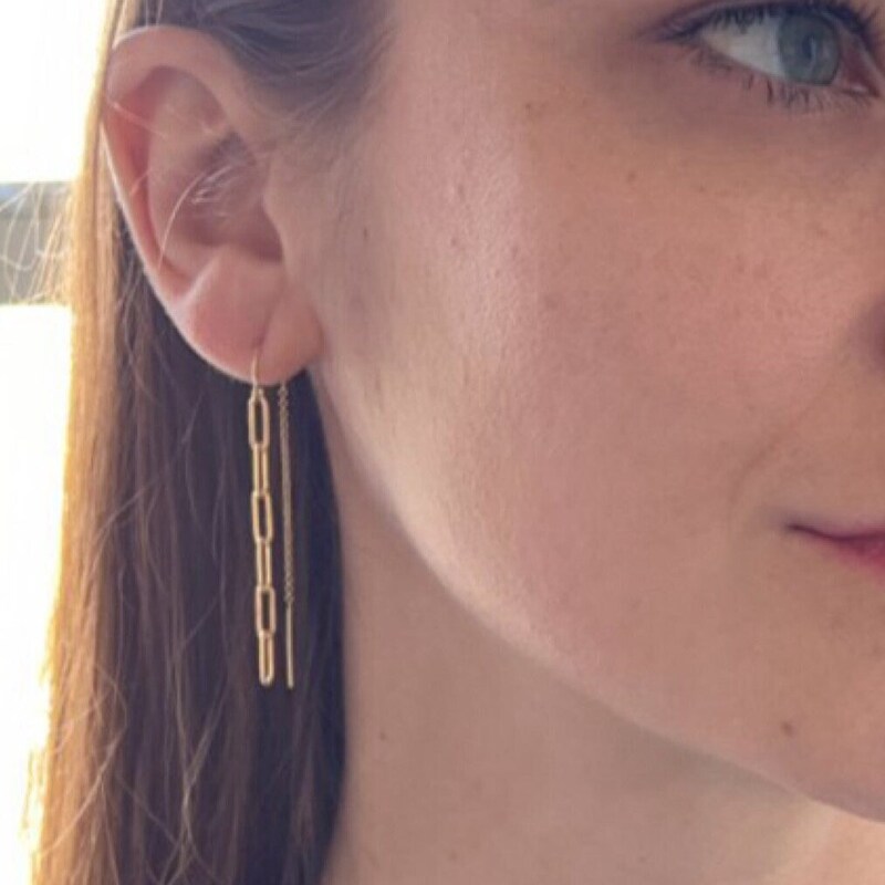 Chain Clip on Earrings - Etsy