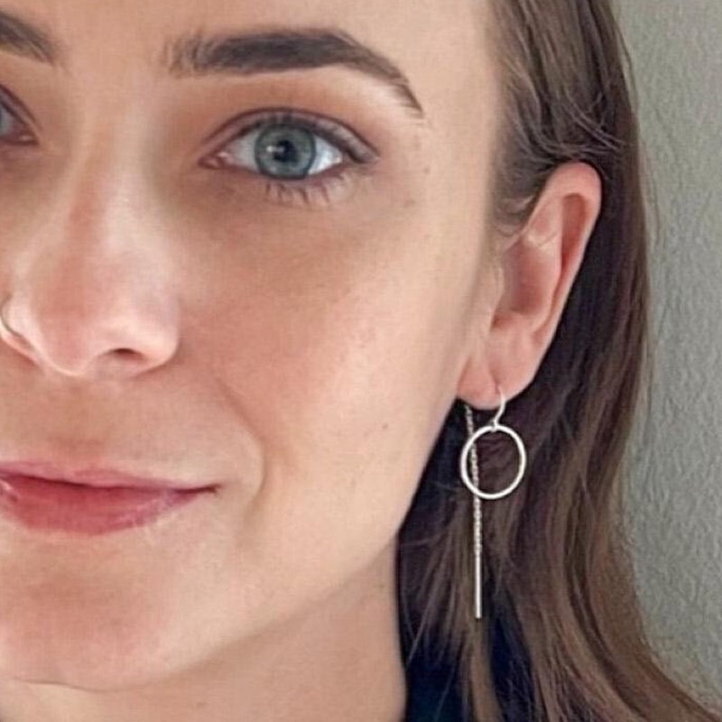 Thread Earrings - Etsy