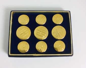 Engraved Brass Buttons - Etsy
