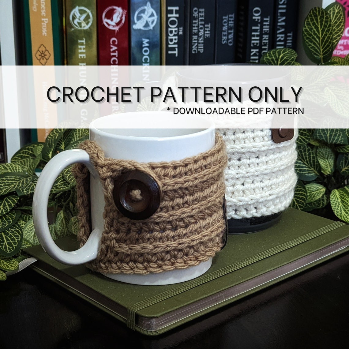 Crochet Pattern Ridge Mug Sweater Pattern Mug Cozy - Etsy