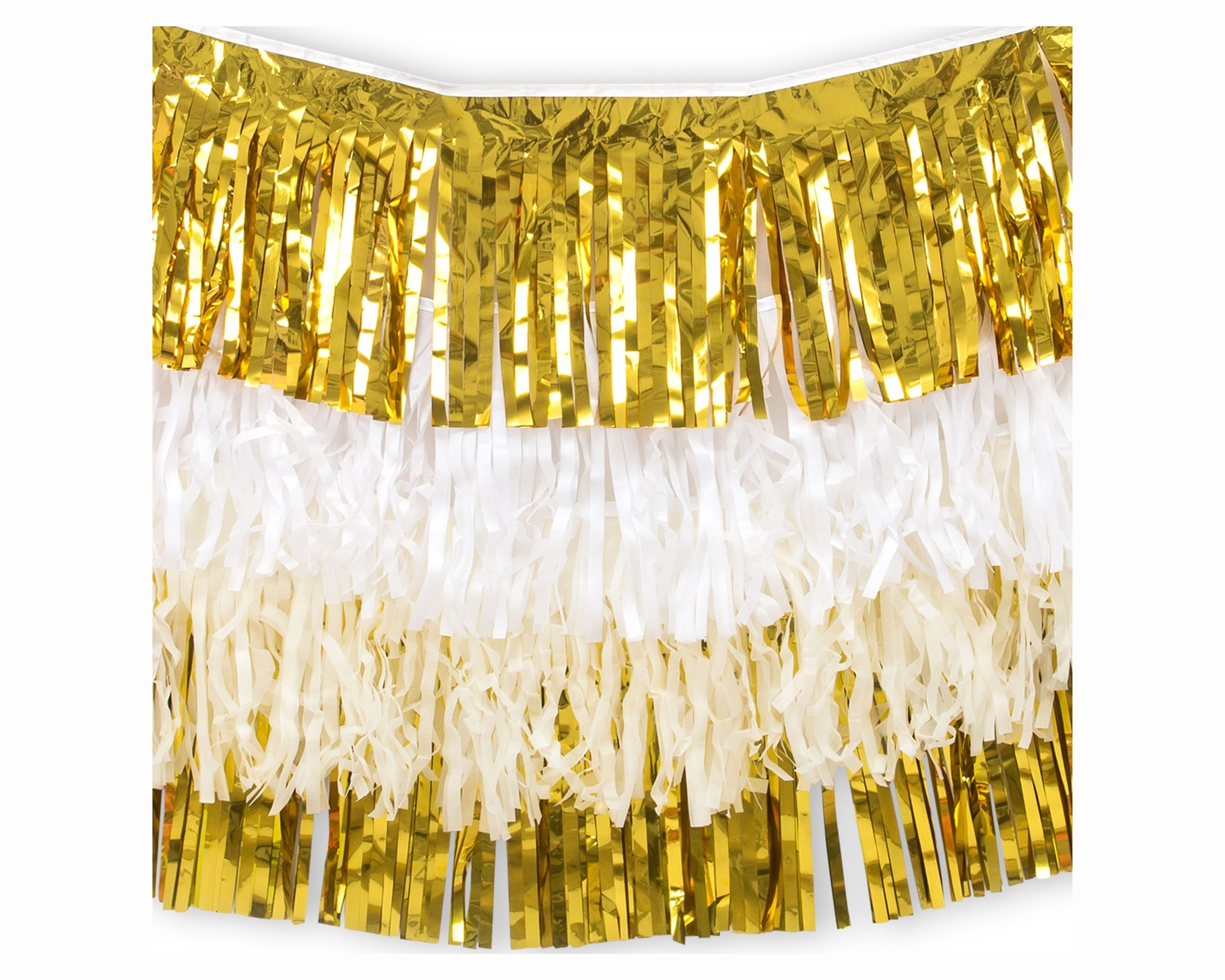 Metallic Tissue Paper Fringe Garland 3 Colours to Choose | Etsy