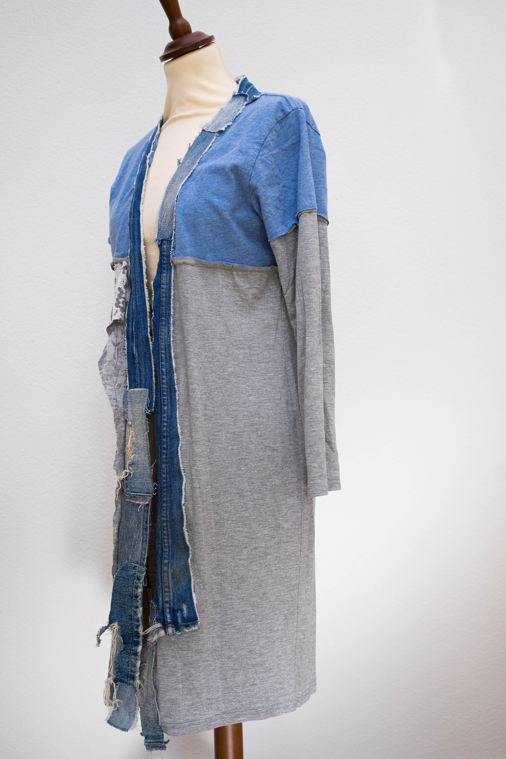 Upcycled womans vêtements, robe Boho, kimono, robe de plage, shabby ...