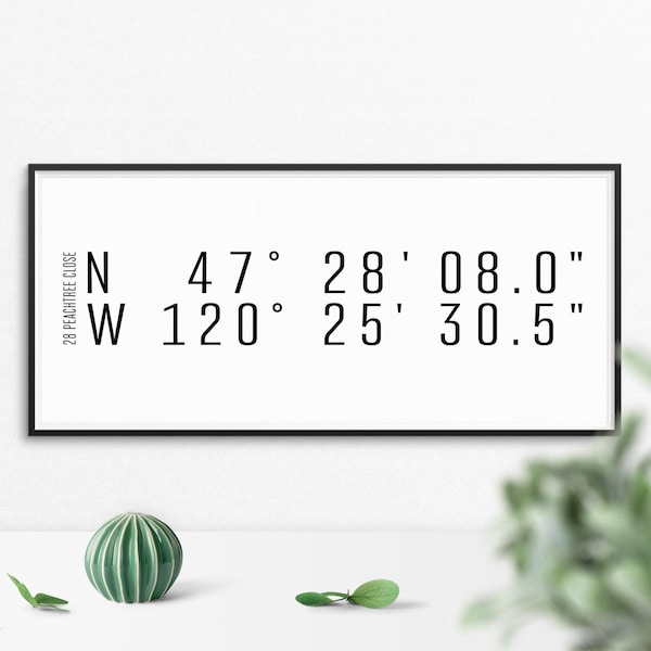 Coordinates Sign - Etsy