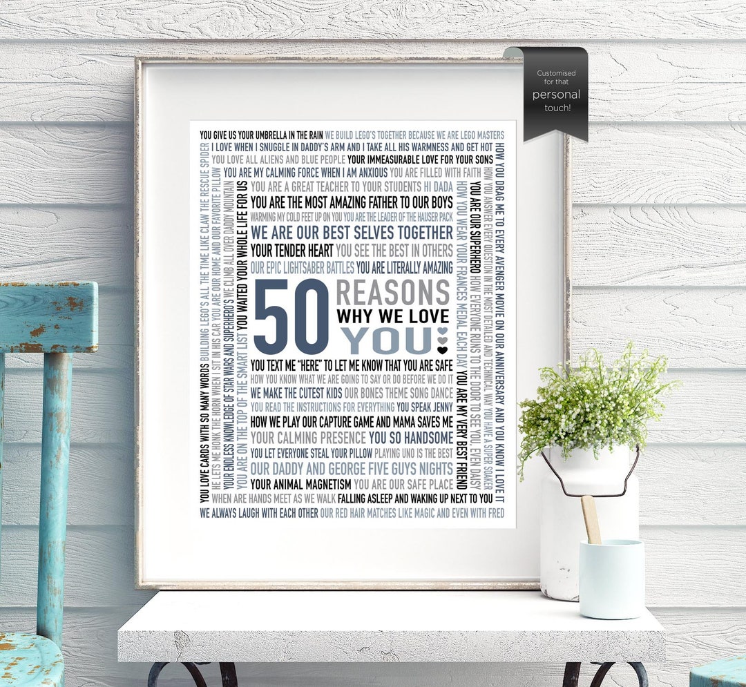 50th Husband, 50th Presents, 50 Birthday, 50th Birthday Gift, 50 ...