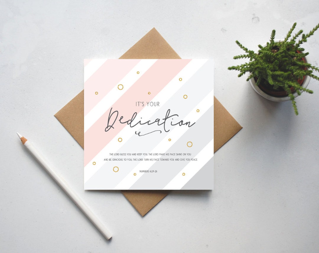 Christian Cards, Dedication Card, Dedication Blessings, the Lord Bless ...