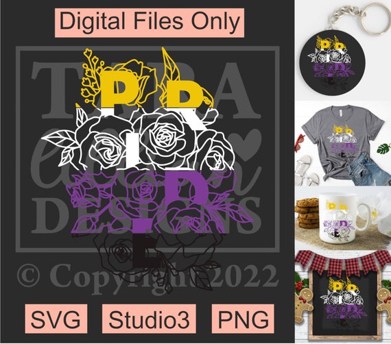 Non Binary Pride SVG LGBTQ Svg LGBT Svg Floral Pride - Etsy