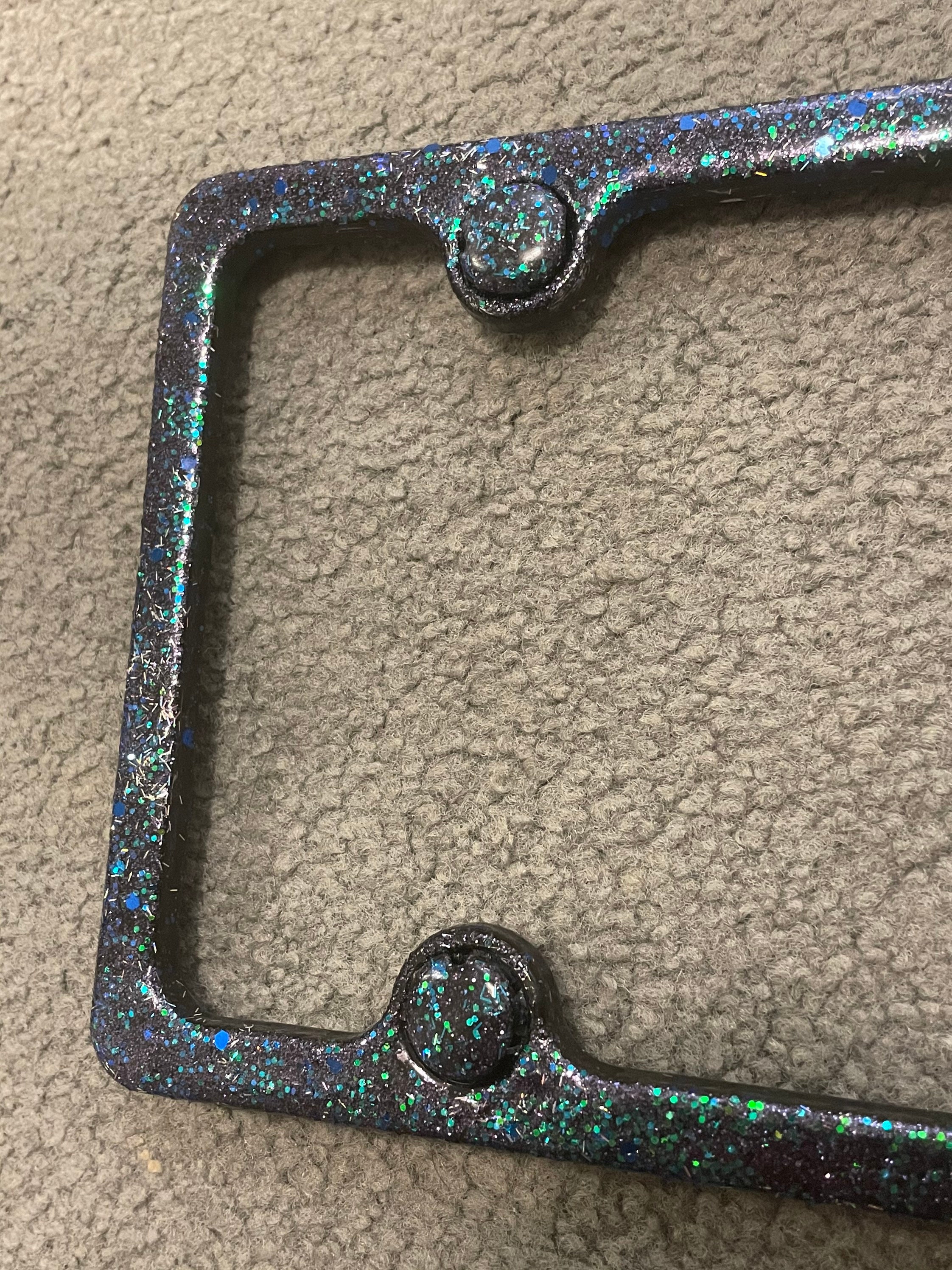 Glitter License Plate Holder - Etsy